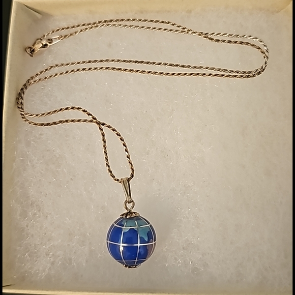 Jewelry | Sterling World Globe Necklace | Poshmark
